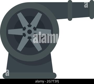 Car turbo fan icon. Flat illustration of car turbo fan vector icon for ...