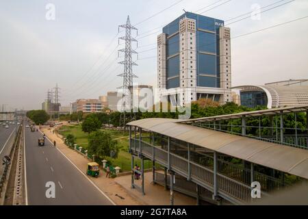 GURGAON, INDIA - Jan 01, 2016: The National Highway 8 is the busiest ...