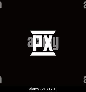 Initial letter PX logo with abstract house shape, luxury and modern ...