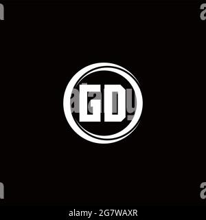 GD letter Type Logo Design vector Template. Abstract Letter GD logo ...