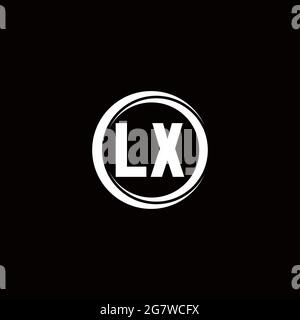 LX Letter Logo Design. Initial letters LX logo icon. Abstract letter LX ...