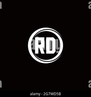 RD logo. R D design. White RD letter. RD/R D letter logo design ...