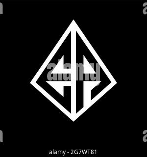 EA logo letters monogram with prisma shape design template vector icon ...