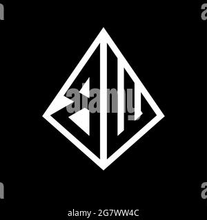 WB BW W B abstract vector logo monogram template Stock Vector Image ...