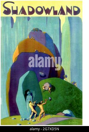 Shadowland magazine cover from the 1920's with cover artwork by A M ...