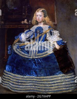 Velázquez Diego - Infanta Margarita Teresa in a Blue Dress (1659 Stock ...