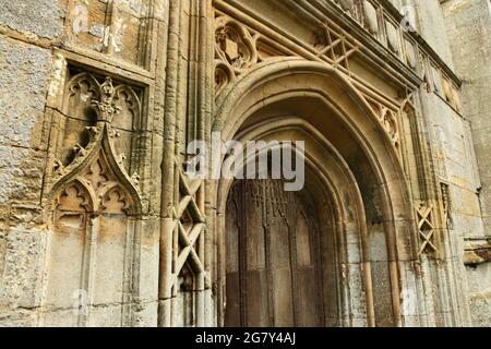 The West door of Holy Trinity Collegiate Church, Tattershall ...