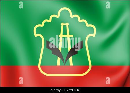 Tatarstan flag 3D illustration symbol Stock Photo - Alamy