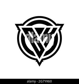 BK simple outline concept logo and circle of initial design black and white background Stock ...