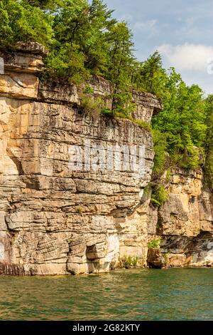 Rock Walls Surrounding Summersville Lake in Summersville, West Virginia ...