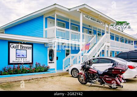 Gulf Breeze Motel is pictured, July 7, 2021, in Dauphin Island, Alabama ...