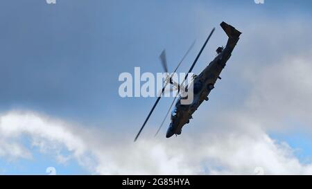 Kamov Ka-52 Alligator (NATO code name: Hokum B) attack helicopter of ...