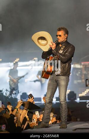 Eric Church during the Country Thunder Music Festival on July, 16 2021 ...