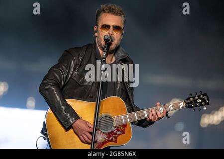 Eric Church during the Country Thunder Music Festival on July, 16 2021 ...