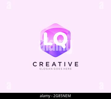 Initial LQ logo template with modern frame. Minimalist LQ letter logo vector illustration design ...