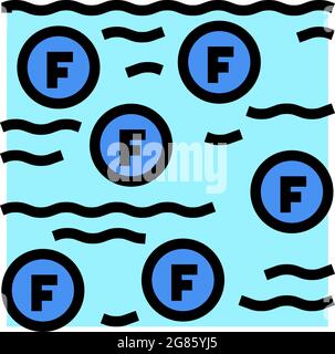 coagulation and flocculation water filter line icon vector illustration ...