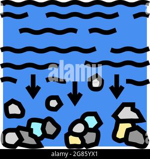 sedimentation water filter color icon vector illustration Stock Vector ...