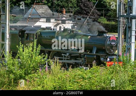 LMS Jubilee Class 5596 Bahamas pictured at Winwick junction on the West ...
