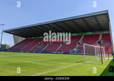 Mornflake Stadium home of Crewe Alexandra football club sign Stock ...