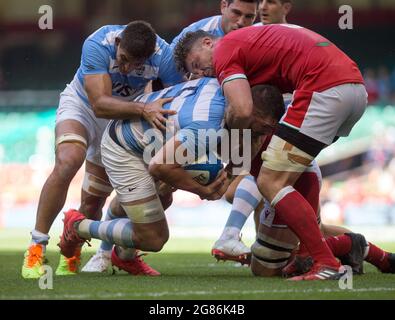 Marcos Kremer (Argentina) controls the ball during the 2021 Summer ...