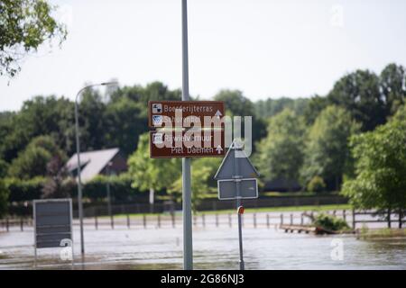 Etsberg, Netherlands. 17th July, 2021. In the municipality of Roerdalen ...