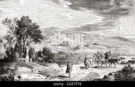 The Sacred Way of Athens in Ancient Greece, was the road that led from ...