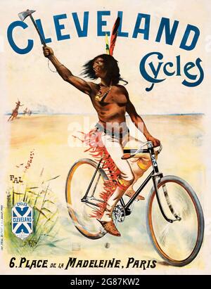 Cleveland Cycles. 6. Place de la Madeleine. Paris. 1897. Bicycle ...