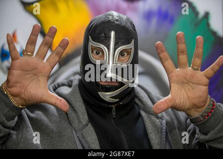 Mexico City, Mexico, July 17, 2021: Wrestling legend 'El Rayo de ...