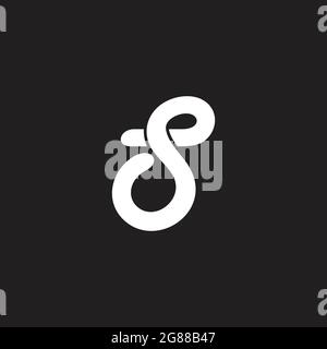 letter m simple overlapping line flat logo vector Stock Vector Image ...