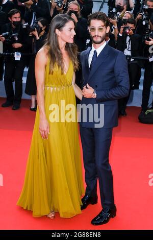 Natasha Andrews, Pierre Niney attends 'Gourou' Paris Film Premiere at ...