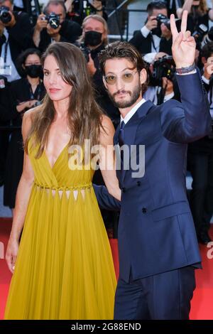 Natasha Andrews, Pierre Niney attends 'Gourou' Paris Film Premiere at ...