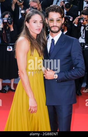 Natasha Andrews, Pierre Niney attends 'Gourou' Paris Film Premiere at ...