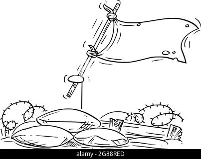 cartoon man surrendering Stock Vector Image & Art - Alamy