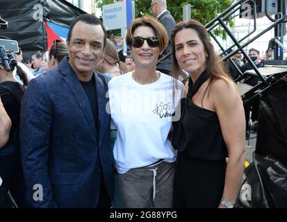MIAMI, FL - JULY 17: Jon Secada and his wife Maritere Vilar are seen as ...