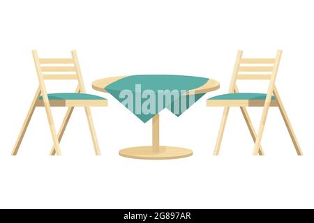 Garden graphic backyard table color sketch illustration vector Stock ...