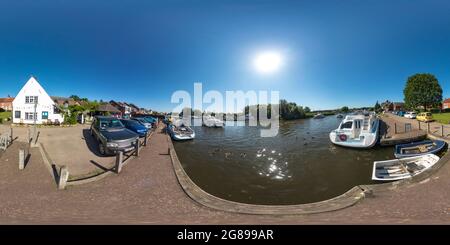360° view of Horning, Norfolk, UK – July 2021. The small village of ...