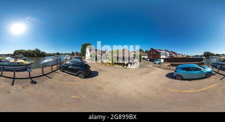 360° view of Horning, Norfolk, UK – July 2021. The small village of ...