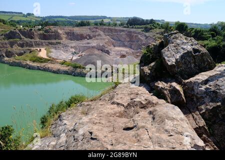 Wick Golden Valley nature reserve and the Wick Quarry at Wick, Bristol ...