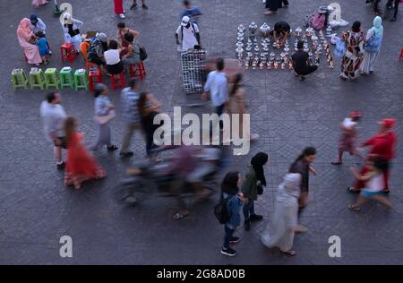 Chleuh dancing-boys, Djemaa el Fna, Jamaa el Fna, main square of ...