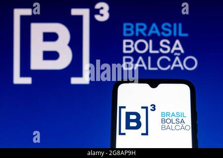 Brazil. 18th July, 2021. In this photo illustration The Home Depot logo ...