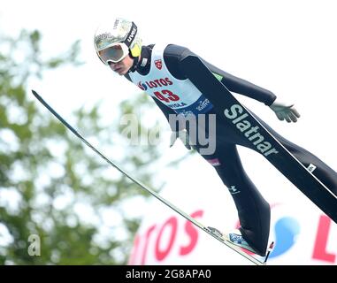 during the individual men's competition of the FIS Ski Jumping Summer ...
