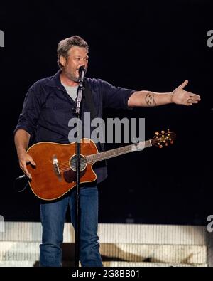 Blake Shelton during the Country Thunder Music Festival on July, 18 ...