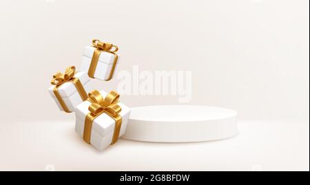 3d Christmas style Product podium scene Stock Vector Image & Art - Alamy