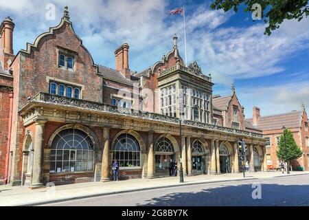 Stoke-on-Trent railway station, Staffordshire 1849 Stock Photo - Alamy