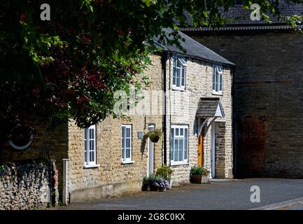 Houses in the village of Hotham, East Yorkshire, England UK Stock Photo ...