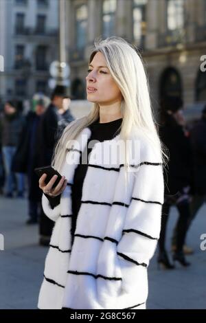StreetStyle at Paris Fashion Week - Paris - France Stock Photo - Alamy