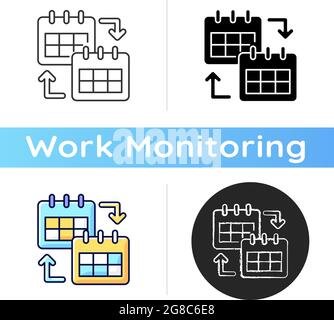 Calendar sharing black glyph icon Stock Vector Image & Art - Alamy