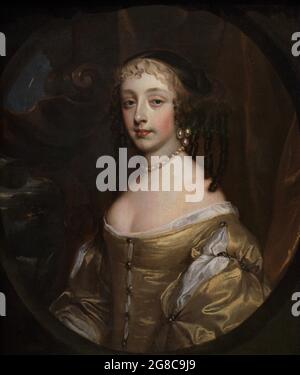 England, Portrait of Henrietta Anne, Duchess of Orleans (1644-70) and ...