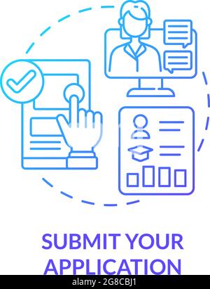 Submit work abstract concept vector illustration Stock Vector Image ...