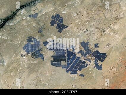 Bhadla Solar Park, Rajasthan, India, satellite image Stock Photo - Alamy